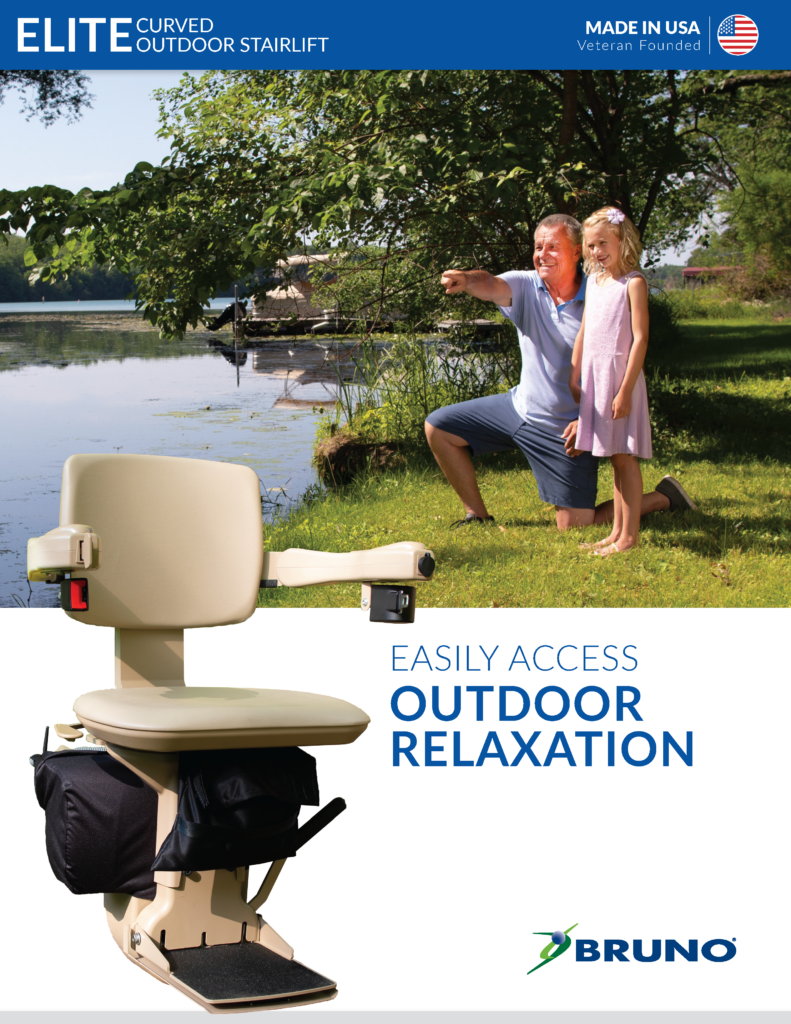 Bruno Elite Curved Outdoor Stairlift - Stairlift Store